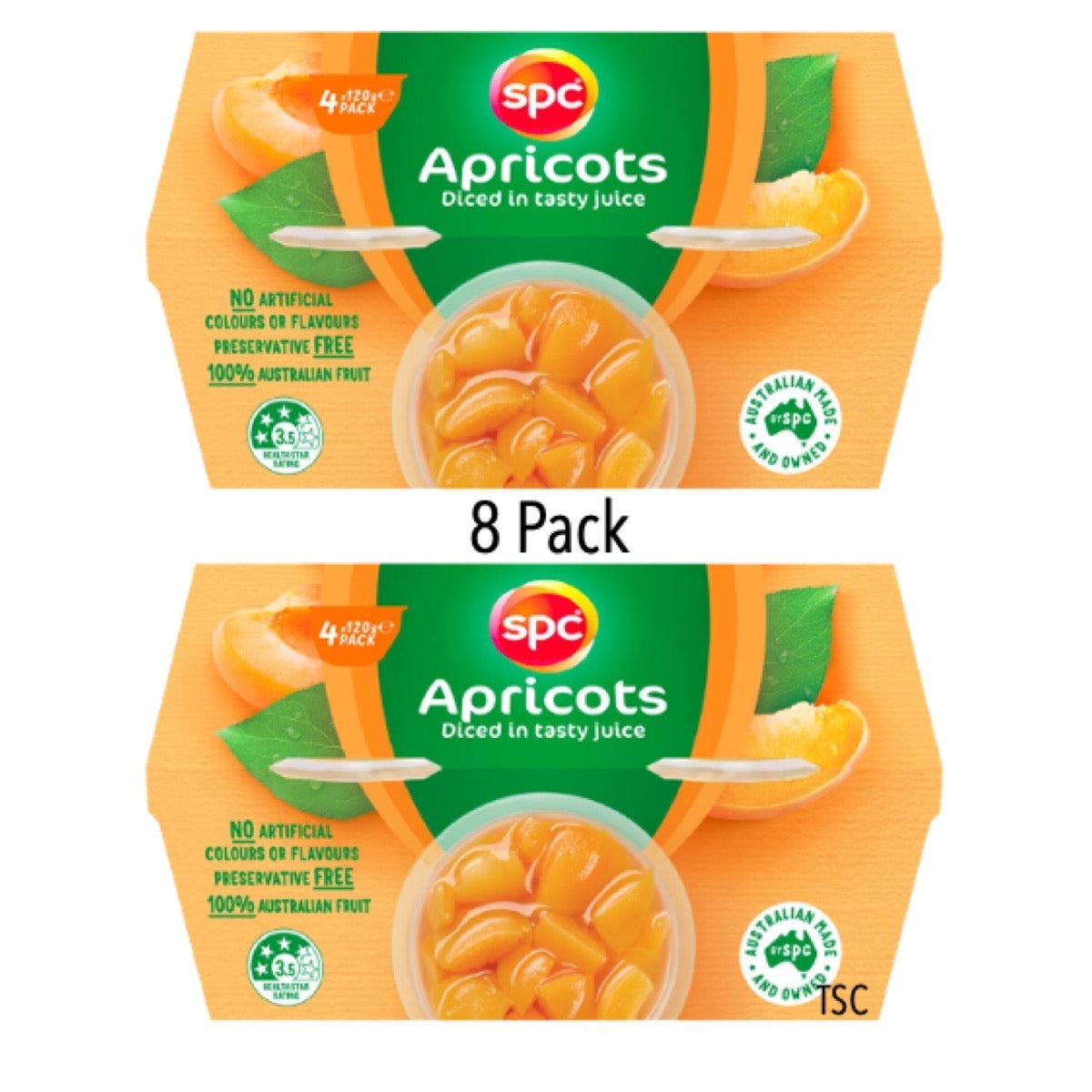 SPC Fruit Cups 8 Pack - Diced Apricots – The Snack Cave