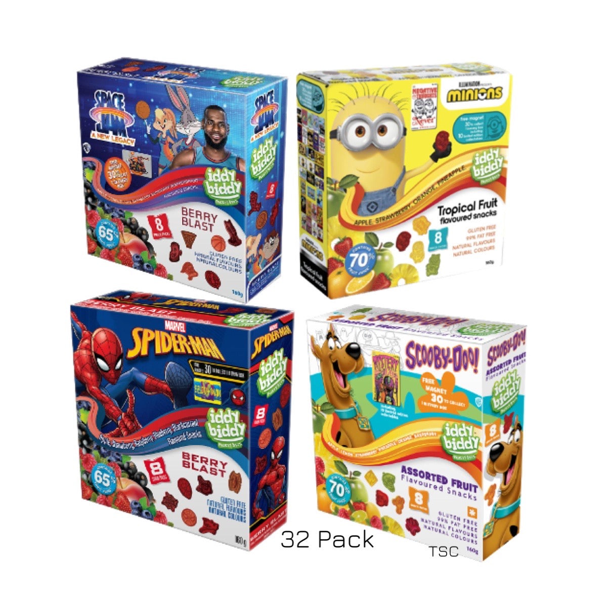 Iddy Biddy Fruit Snacks 32 Pack – The Snack Cave