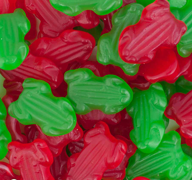 Red & Green Frogs 1kg Bag – The Snack Cave