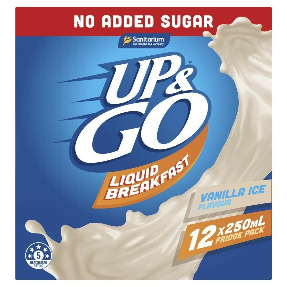 Up & Go 12 Pack NO SUGAR - Vanilla – The Snack Cave