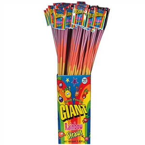 Giant Rainbow Sherbert Straws 140pack – The Snack Cave